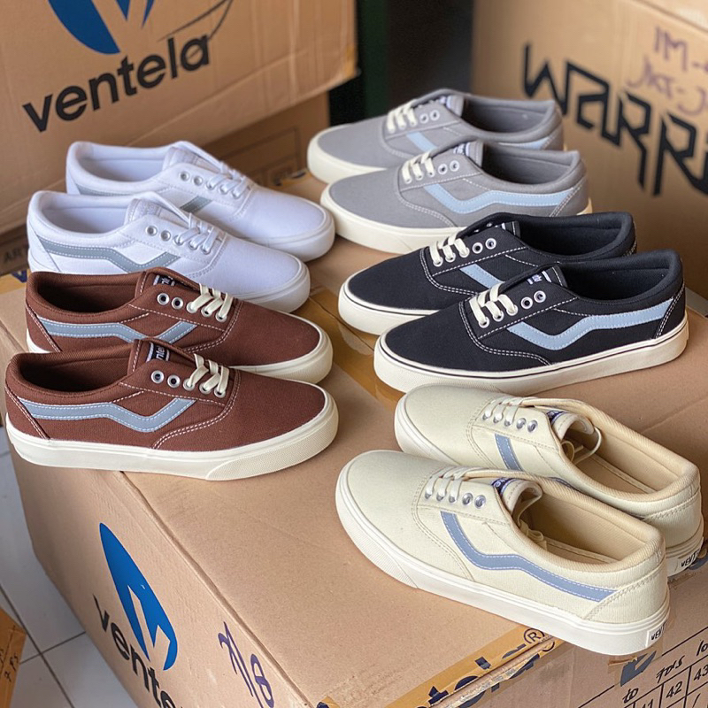 Jual Ventela Original Distro Black Natural Black White Grey Brown Cream White Dark Green ...
