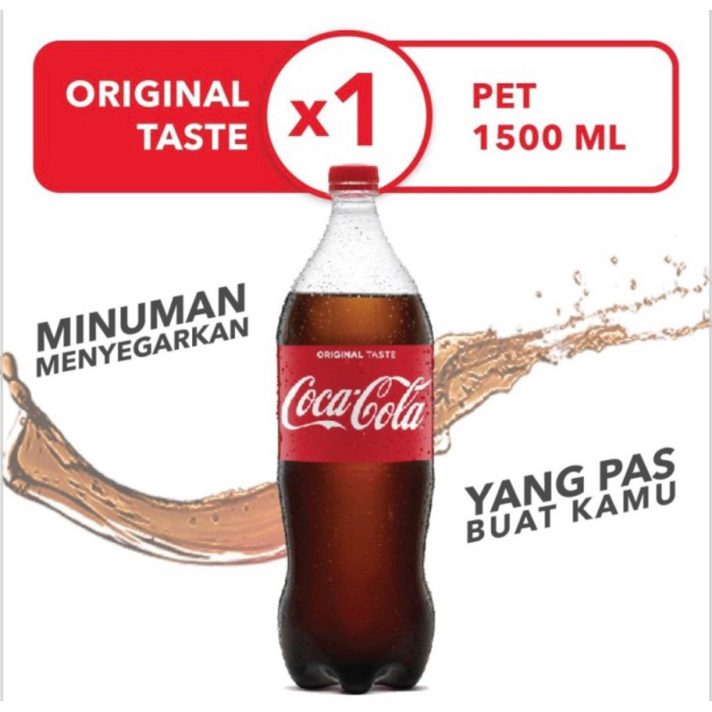Jual Coca Cola Minuman Soda Soft Drink Original Botol 1.5 Liter ...