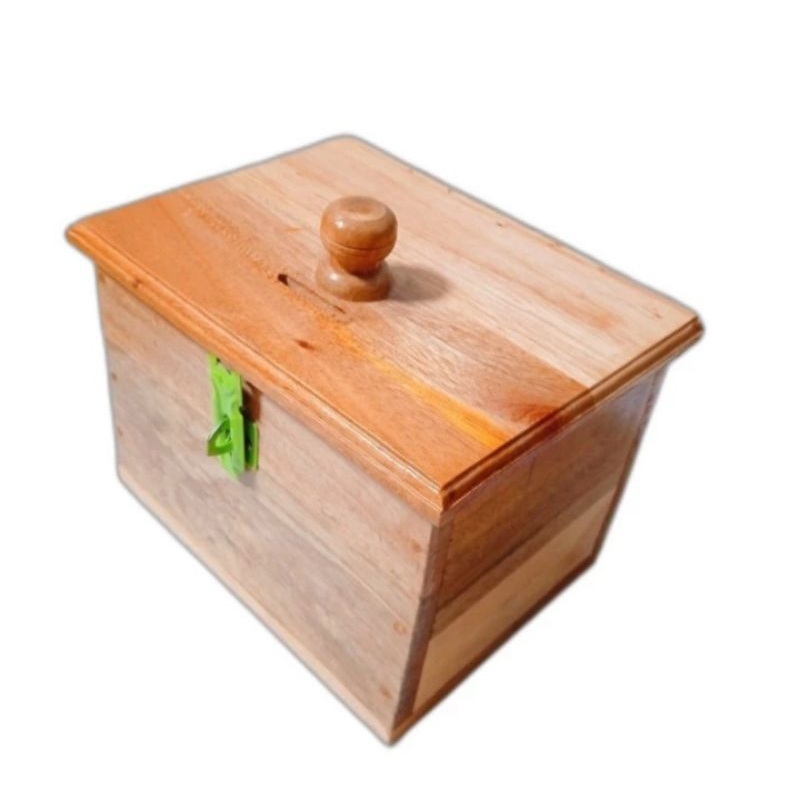 Jual kotak amal kayu kotak infaq/kotak uang celengan kayu ukuran 20*15 ...