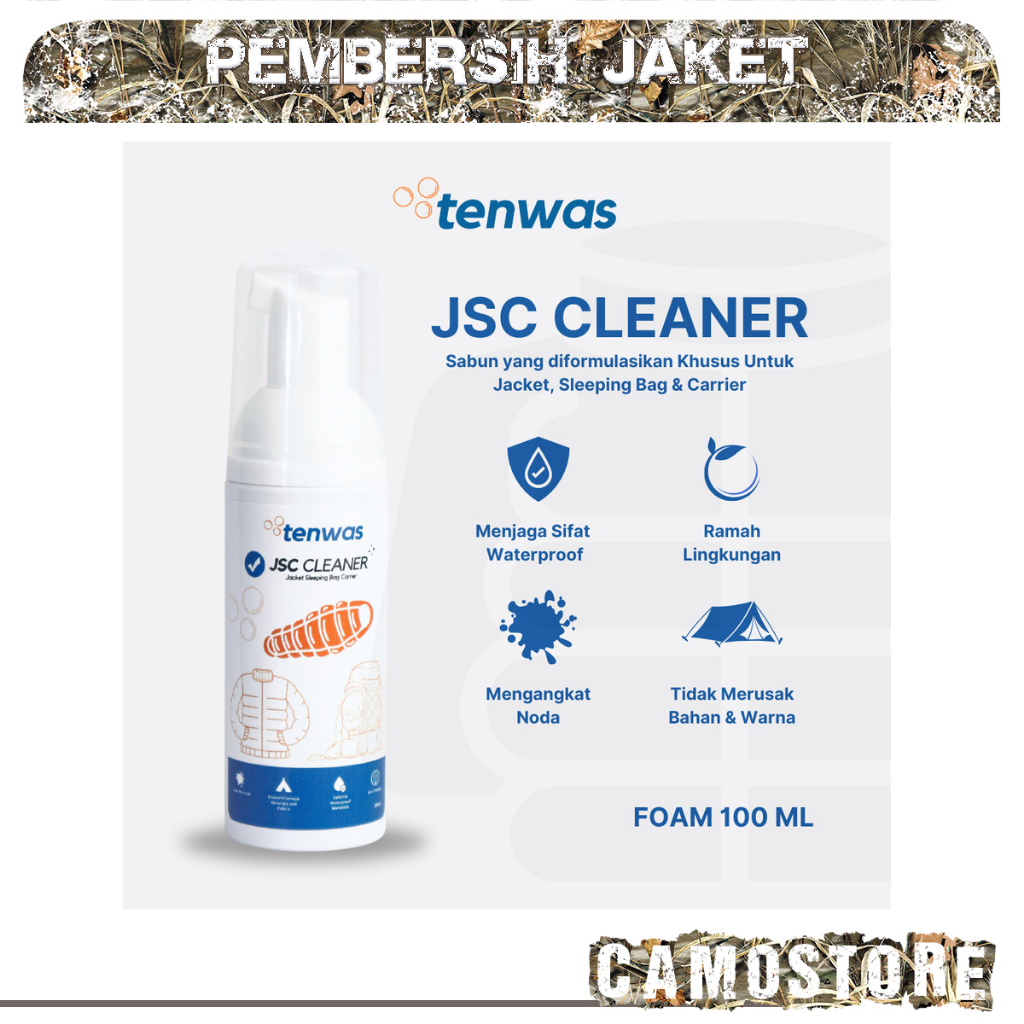 Jual Tenwas JSC Cleaner Sabun Foam Pembersih Jacket, Sleeping Bag dan ...