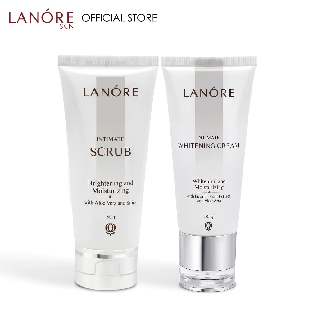 Jual Lanore Intimate Whitening Scrub & Lanore Intimate Whitening Cream ...