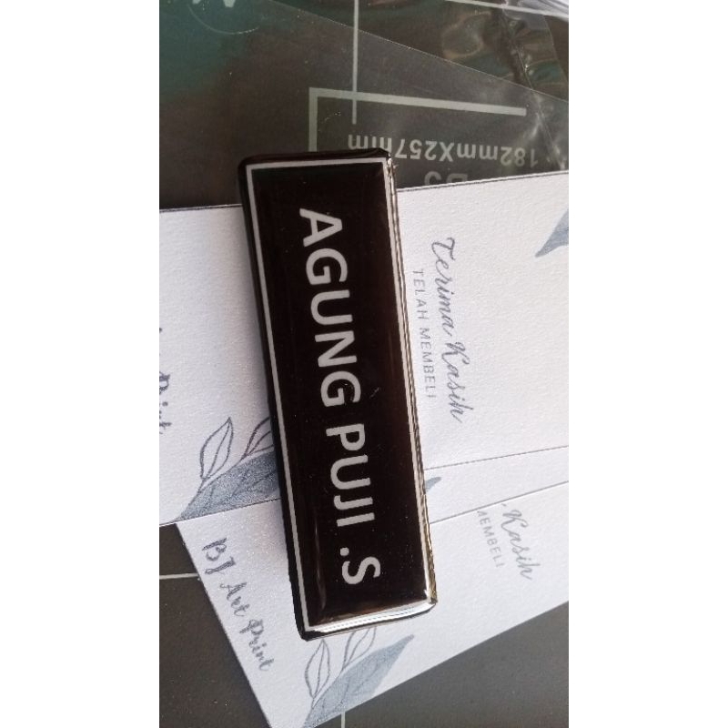 Jual Name Tag Ukuran Besar 2,5x8cm. | Shopee Indonesia