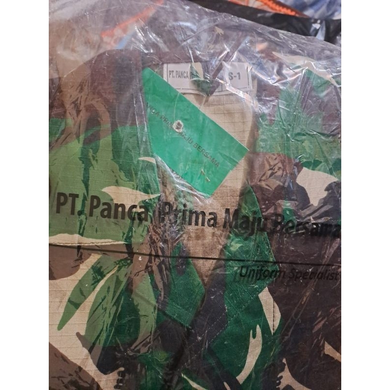 Jual PAKAIAN PDL DORENG JATAH/PAKAIAN DORENG ASLI JATAH PT PANCA ...