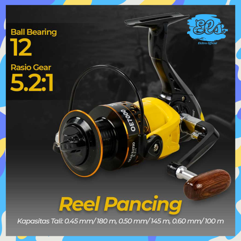 Jual Reel Pancing Laut 5000 7000 Berkualitas Rell Gulungan Metal Spol ...