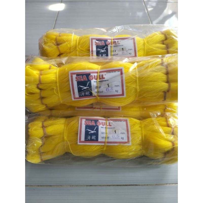 Jual SEAGUL TALI KENUR/TAMPAR KECIL 1MM TALI KENUR KUNING SEAGUL ...