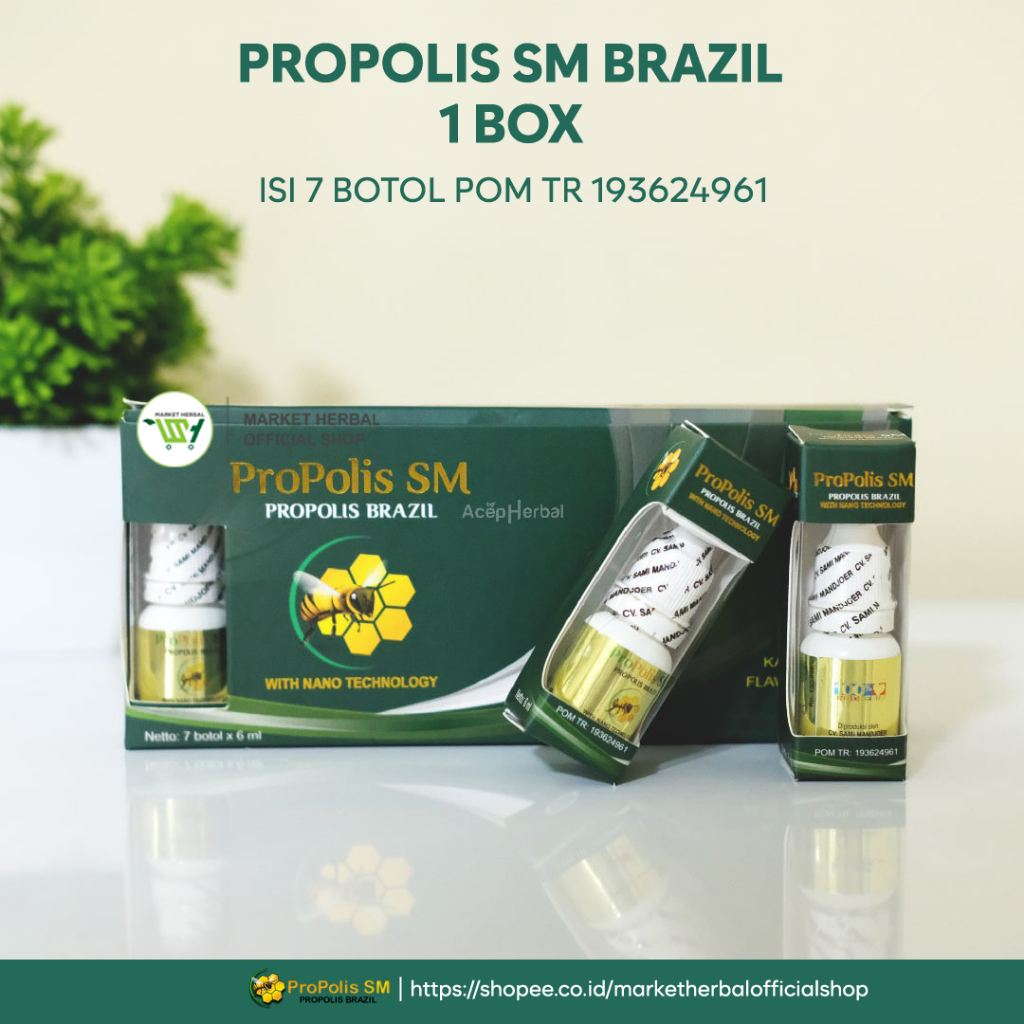 Jual Propolis SM Brazilian Asli 100% Original With Nano Technology Isi ...