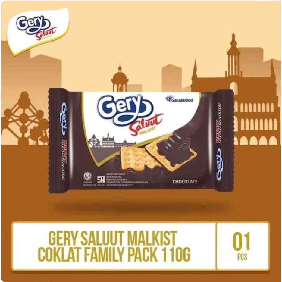 Jual Garuda Food - Gery Salut Malkist Coklat Family Pack [110 g ...