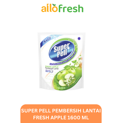 Jual Super Pell Pembersih Lantai Fresh Apple 1600 ml | Shopee Indonesia