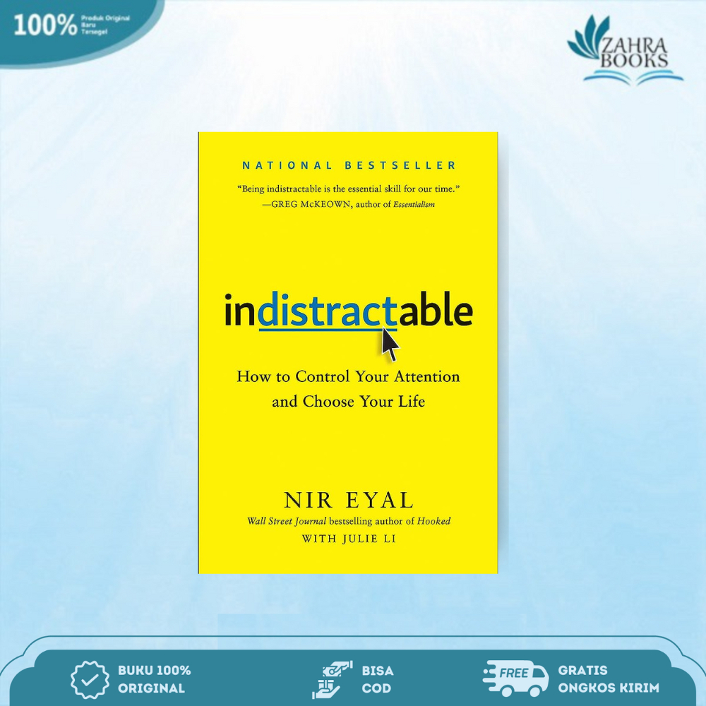 Jual Buku Indistractable By Nir Eyal dan Julie Li - Turos Pustaka | Shopee Indonesia