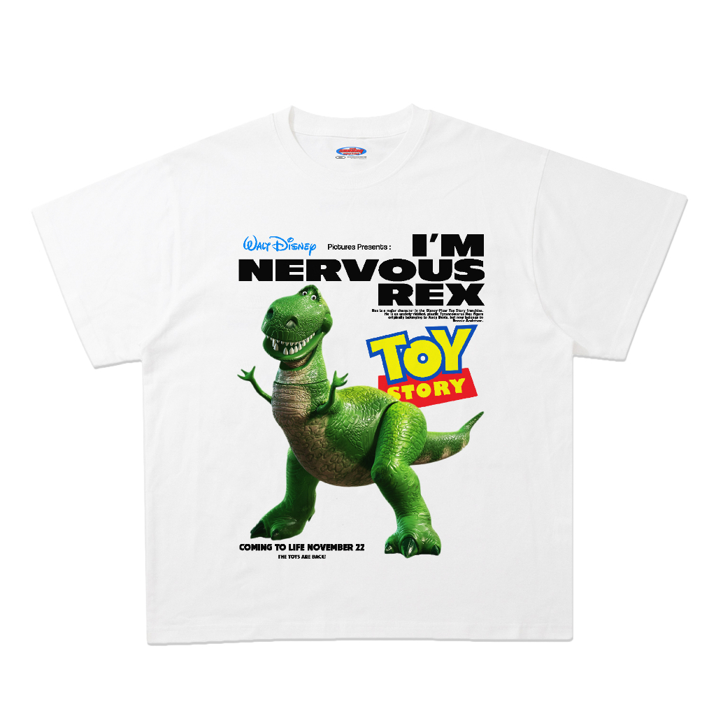 Jual kaos toy story im nervous rex oversize | Shopee Indonesia