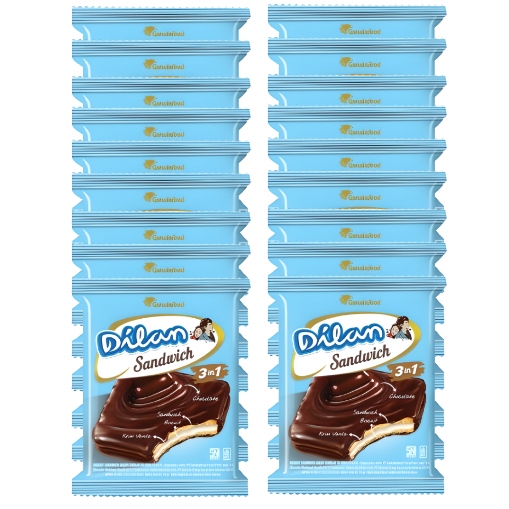 Jual Dilan Sandwich Renceng (1 pack / 20 Pcs) | Shopee Indonesia