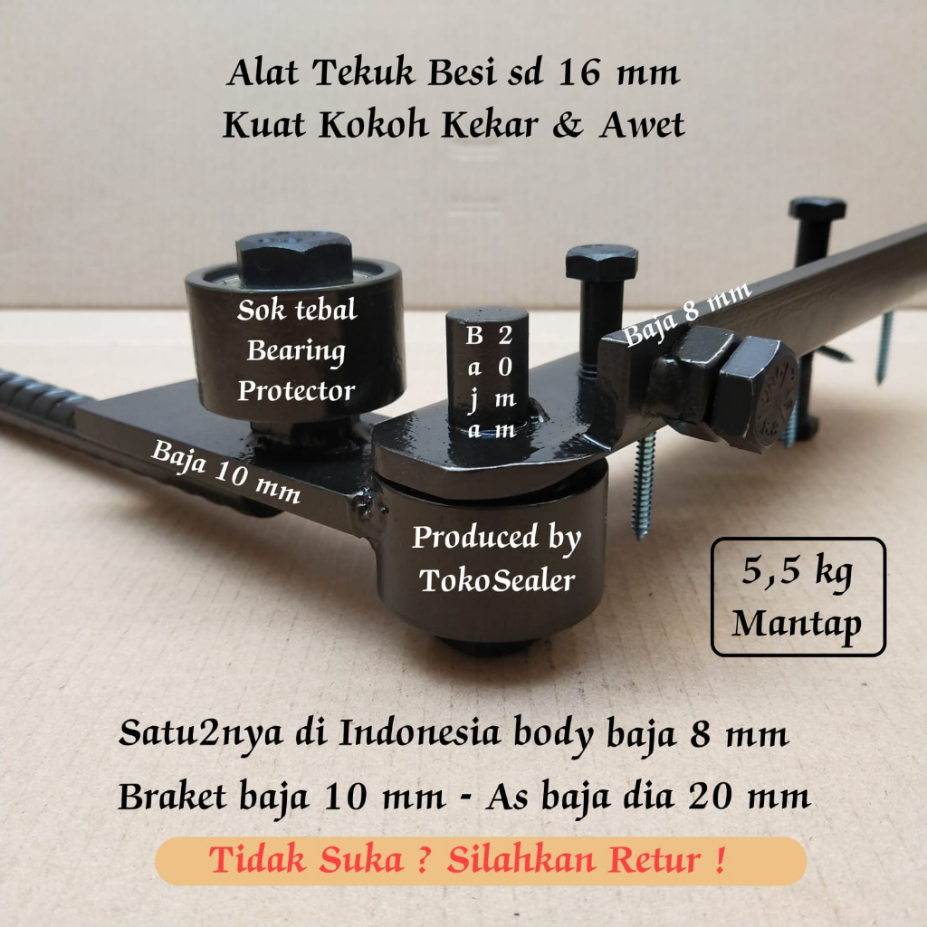 Jual Alat Tekuk Besi sd 16 mm Plus Sok Pelindung Laher | Shopee Indonesia