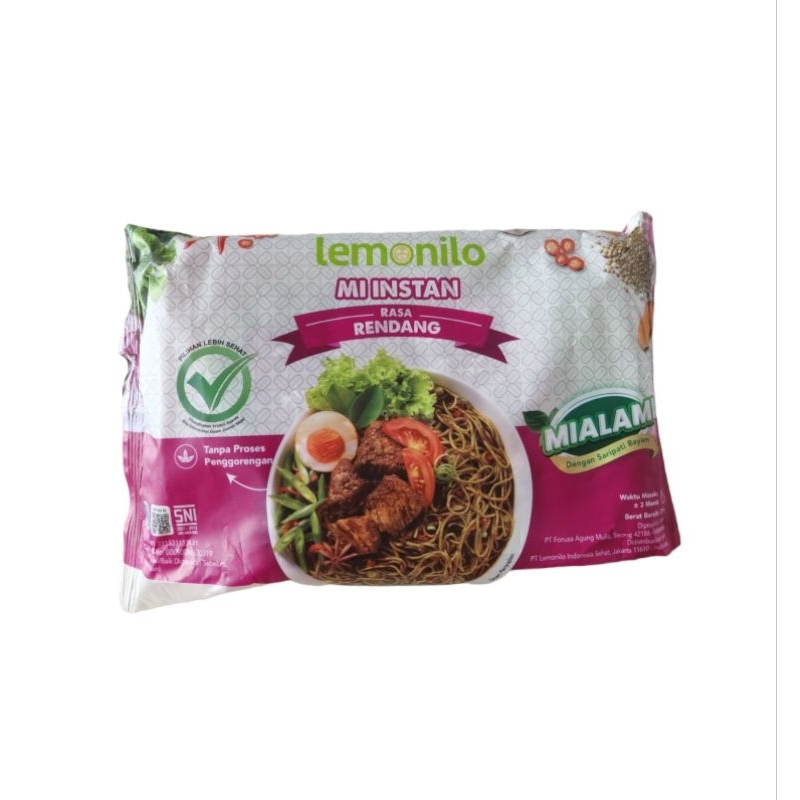 Jual Lemonilo Mie instan Goreng rasa Rendang 77g | Shopee Indonesia