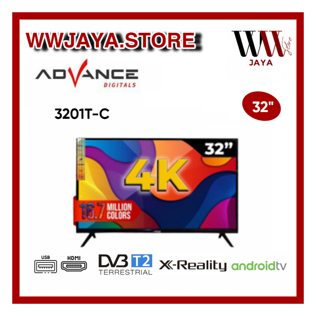 Jual Advance LED TV 3201T-C LED Advance 32 Inch Digital dan Smart TV ...