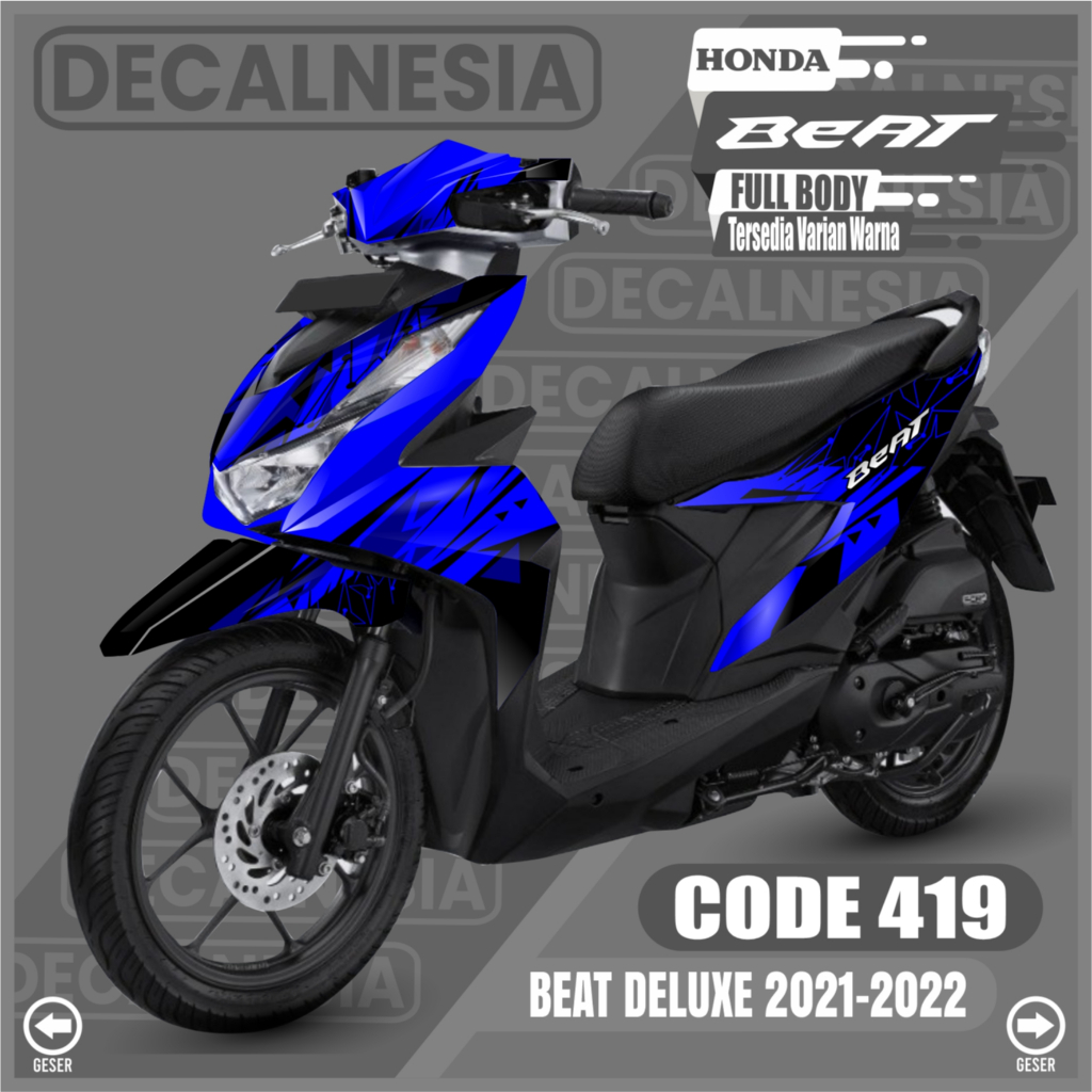 Jual Decalnesia Decal Sticker Beat Deluxe CBS ISS 2021 2022 2023 Full Body Street New Variasi ...