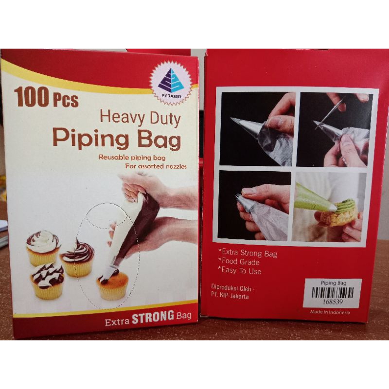 Jual PLASTIK SEGITIGA ISI 100 PCS PIPING BAG UNTUK MENGHIAS KUE ...