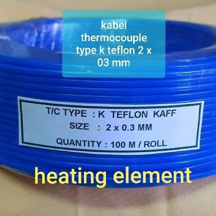 Jual kabel thermocouple type k teflon 2x0,3mm - 3 METER | Shopee Indonesia