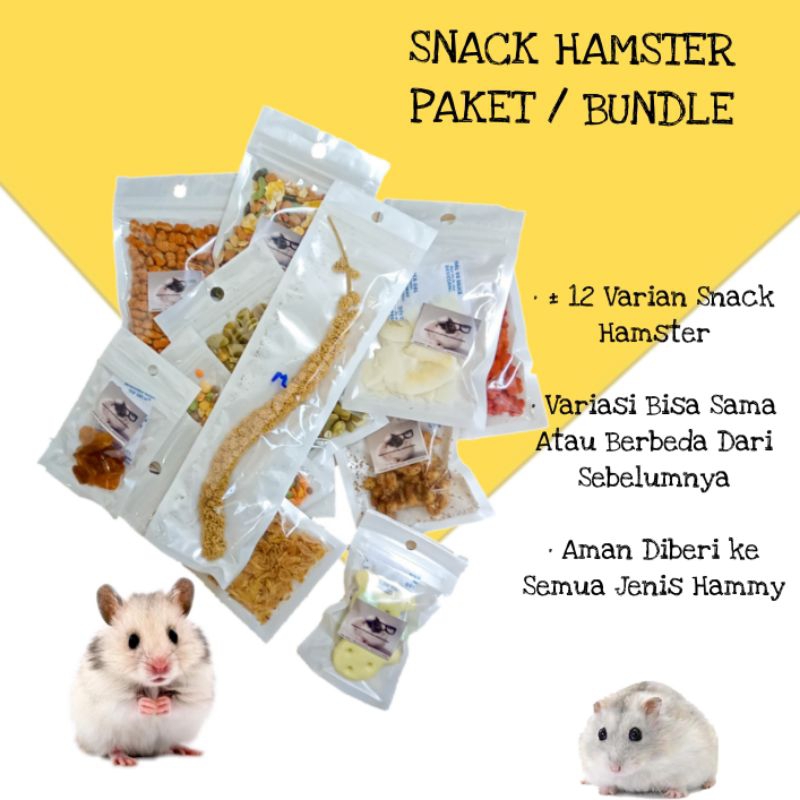 Jual Snack paket BUNDLE hamster. terdiri dari 12 varian Snack hamster ...