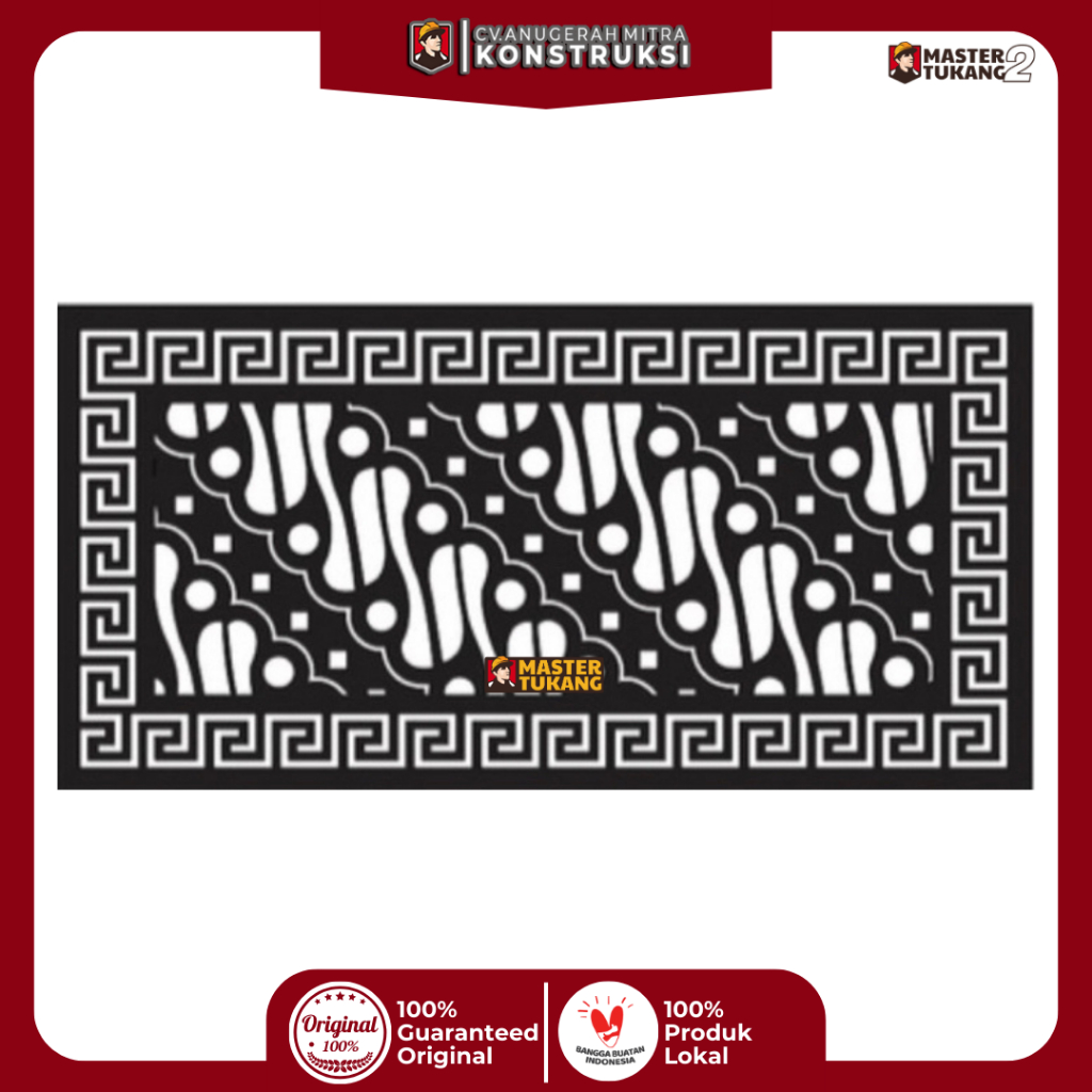 Jual Ornamen Plat Besi Lembaran Motif Batik | Pagar Ornamen | Railing ...