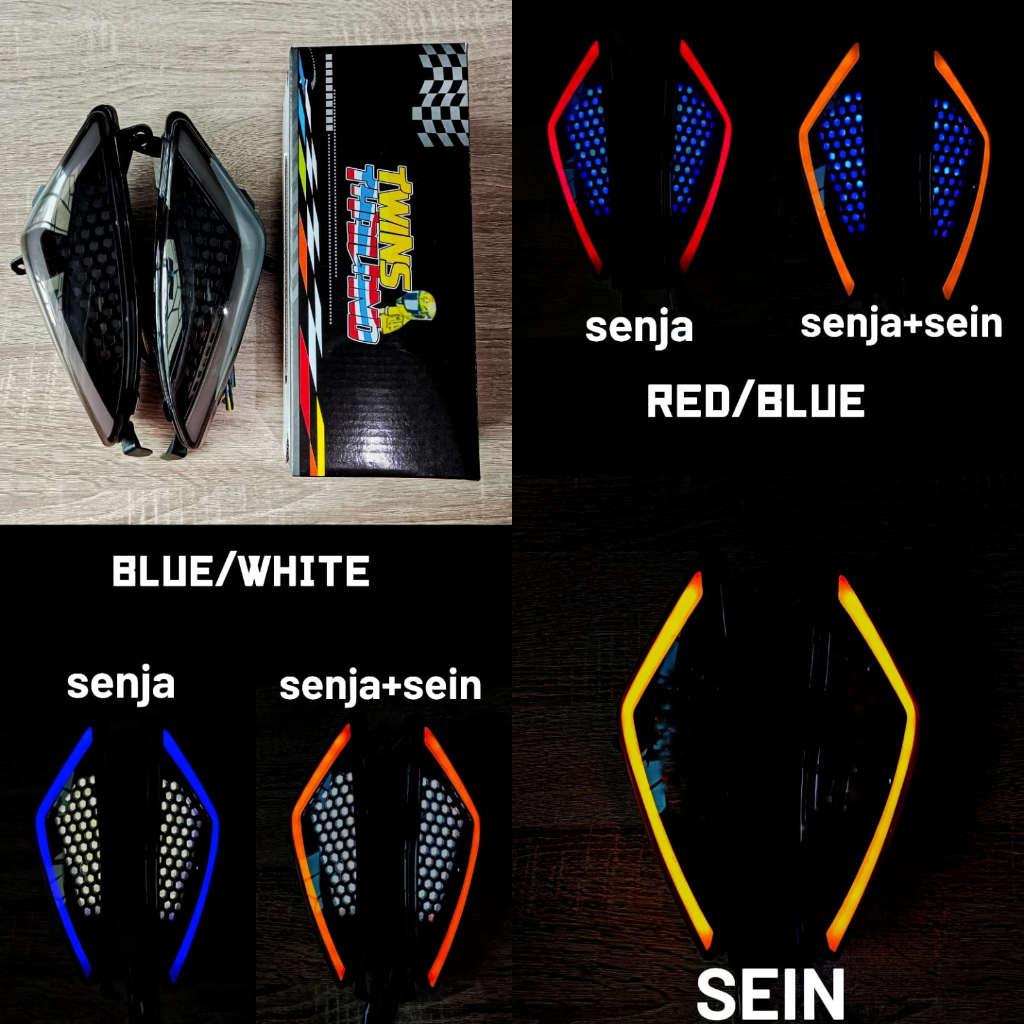 Jual Lampu Sen Led Mio Sporty Led Alis Kiri Kanan Model Mata Gaban ...
