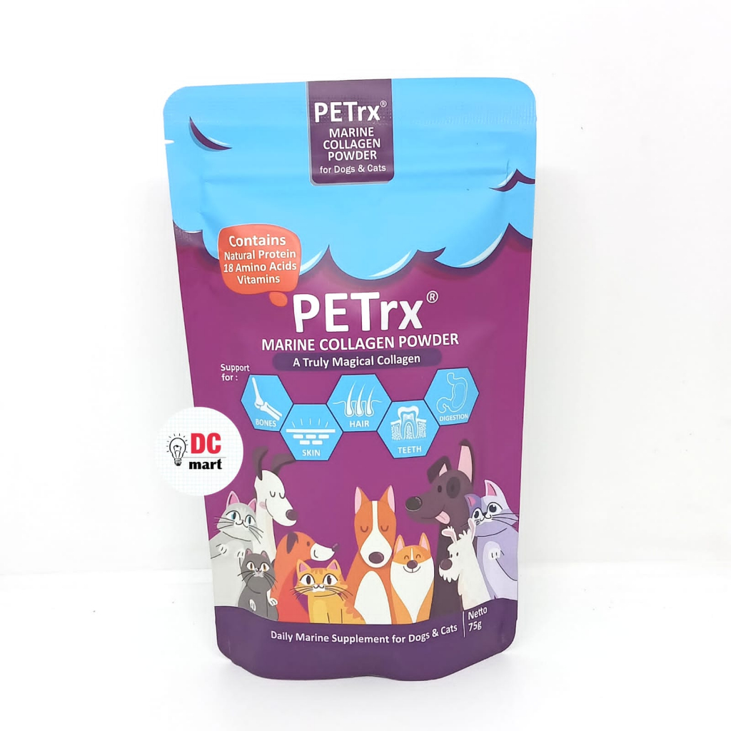 Jual PETrx Marine Collagen Powder 75 Gr Dog Cat Daily Supplement ...