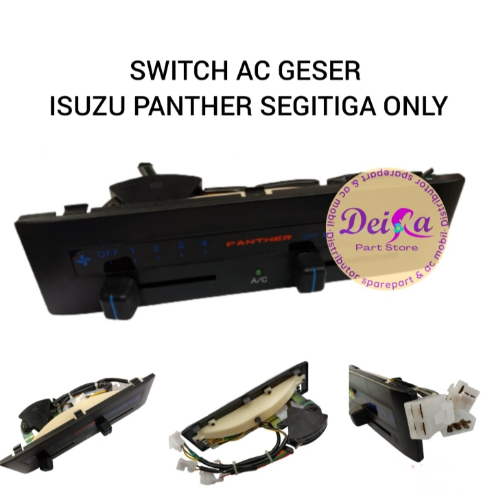 Jual SWITCH PANEL AC GESER ISUZU PANTHER SEGITIGA ONLY TANPA KABEL SET ...