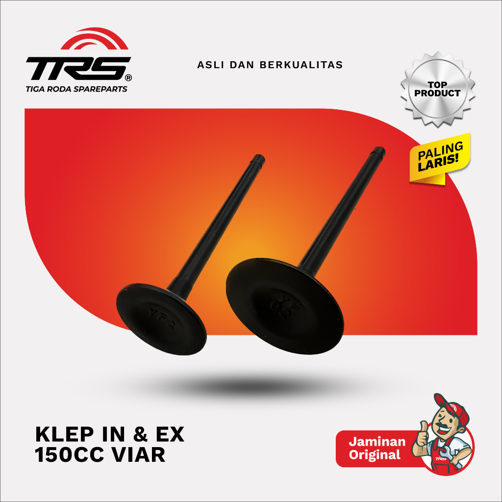 Jual TRS Klep Set Klep In Klep Ex Motor Roda Tiga Viar Karya 150cc Oem ...