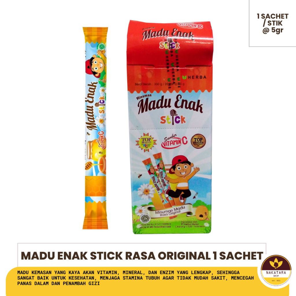 Jual HERBA MADU ENAK STICK 15 GRAM ECERAN | Shopee Indonesia