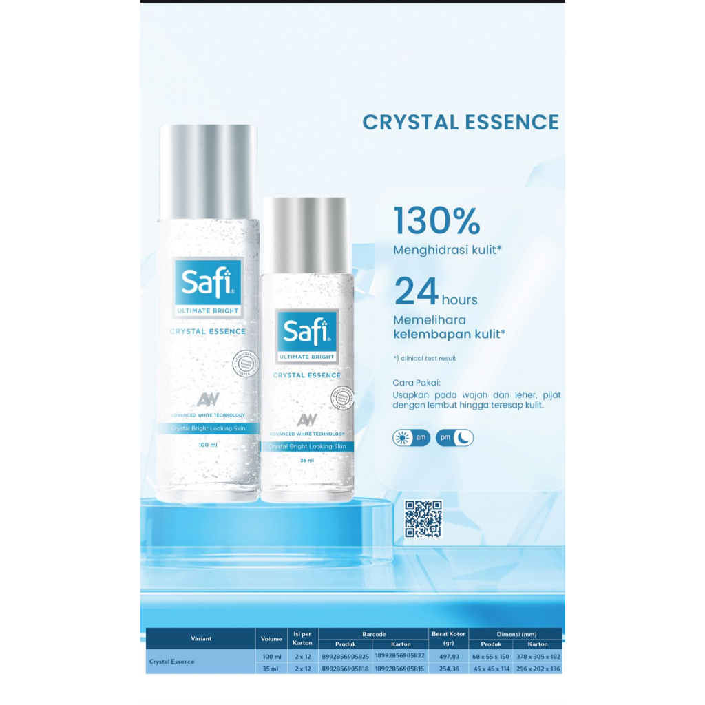 Jual Safi Ultimate Bright Crystal Essence | Shopee Indonesia