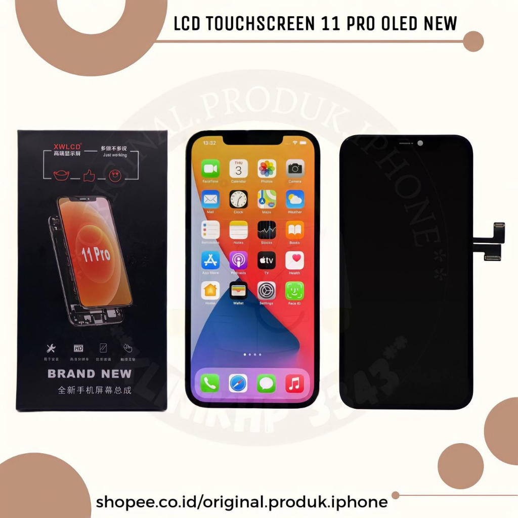 Jual LCD FULLSET TOUCHSCREEN LCD 11 PRO SUPER OLED NEW | Shopee Indonesia
