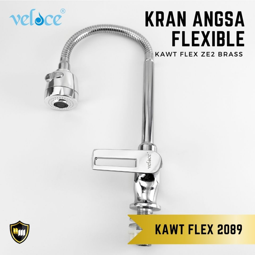 Jual VELOCE KRAN KAWT FLEX | Kran Angsa Wastafel | Kran Angsa Cuci ...