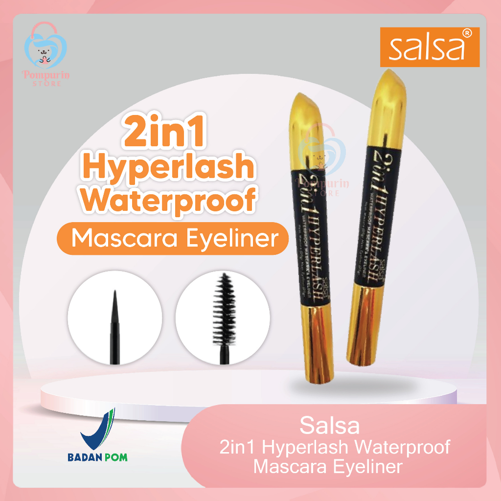 Jual SALSA 2in1 Hyperlash Waterproof Mascara Eyeliner | Shopee Indonesia