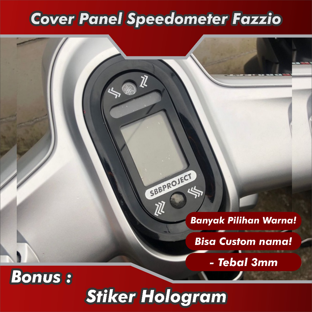 Jual COVER SPEDOMETER FAZZIO BISA CUSTOM NAMA | Shopee Indonesia