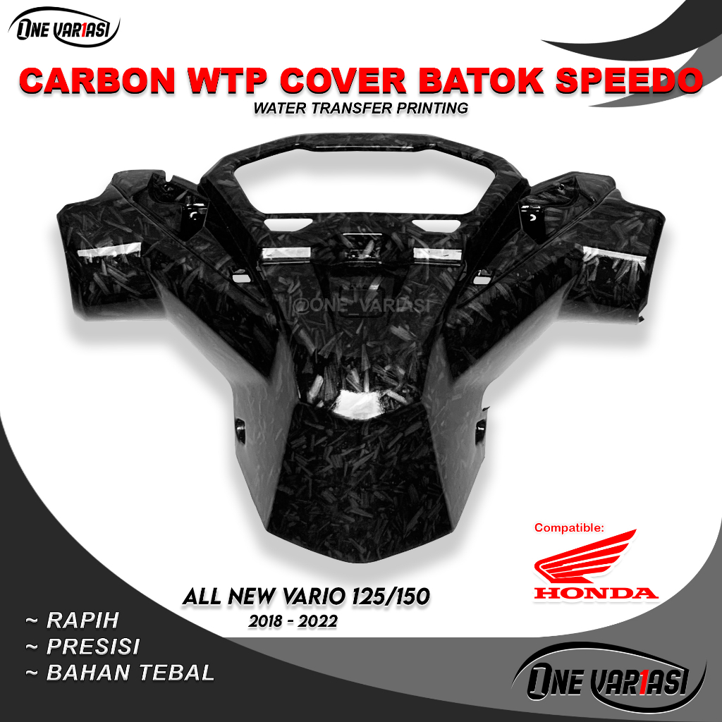 Jual BATOK KEPALA VARIO NEW CARBON FORGED / BATOK KEPALA COVER ...