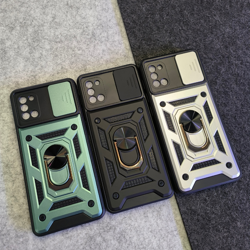 Jual Samsung A31 - SGFlip Army Militay Ring Flip Lens Armor Case ...