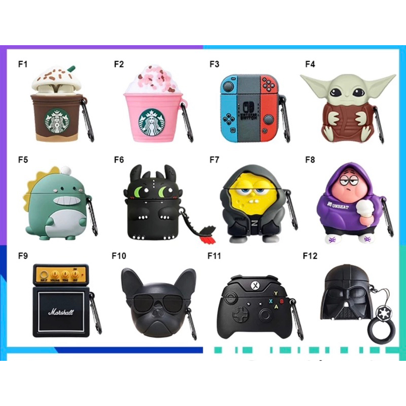 Jual CASING PODS CARTOON 3D PRO / GEN 3 | casing airpod inpods mini ...