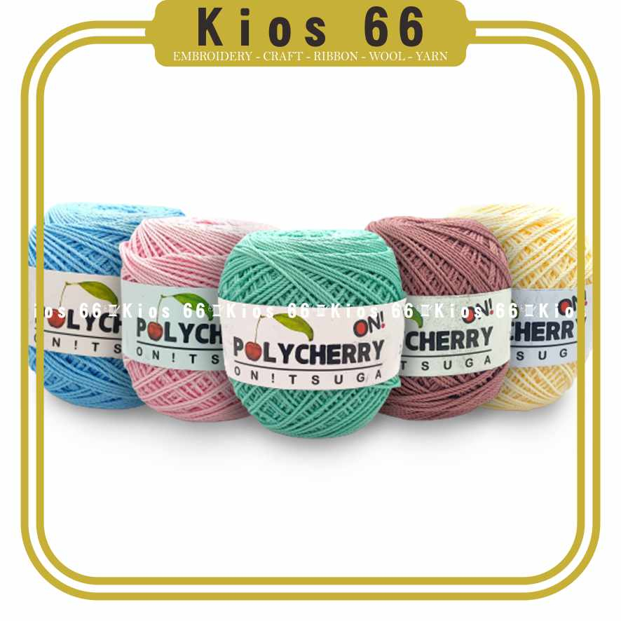 Jual Kios 66 - Benang Rajut Polyester 100gr Polycherry Onitsuga Warna ...