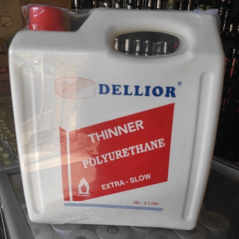 Jual Thinner Dellior PU extra slow full 5 Liter | Shopee Indonesia