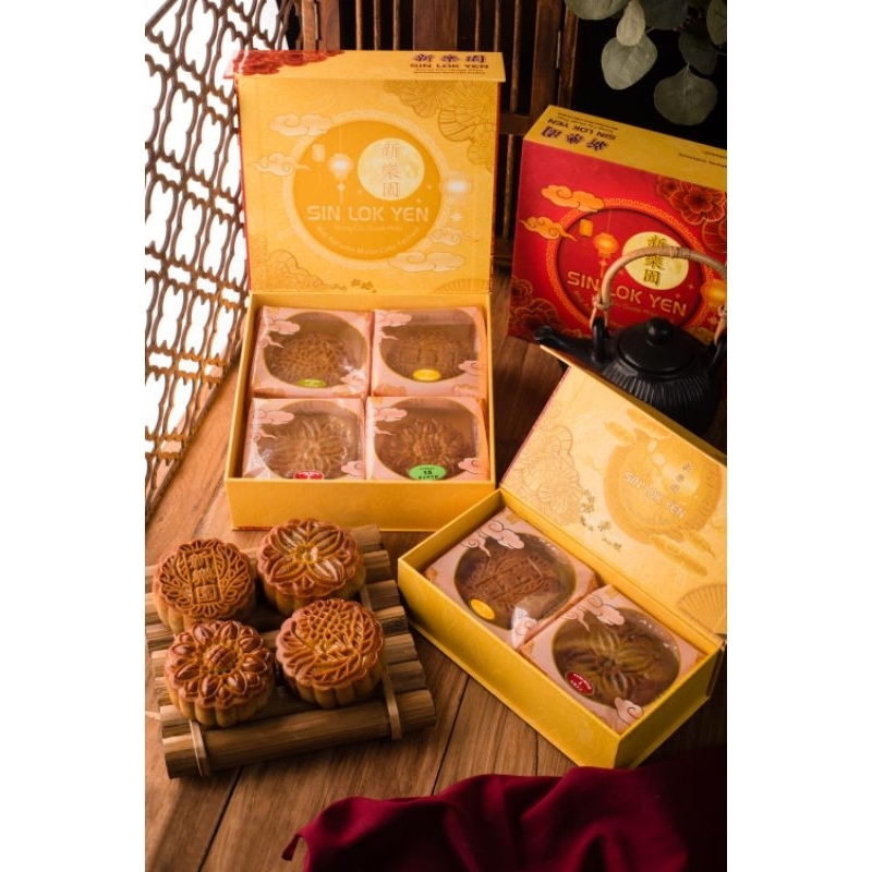 Jual Moon Cake Sin Lok Yen/Kue Bulan Sin Lok Yen Tausa Hitam/Durian ...