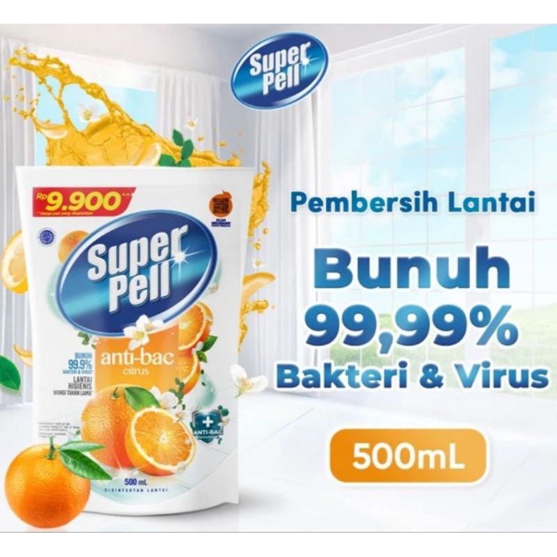 Jual Superpell anti bacterial 500ml | Shopee Indonesia