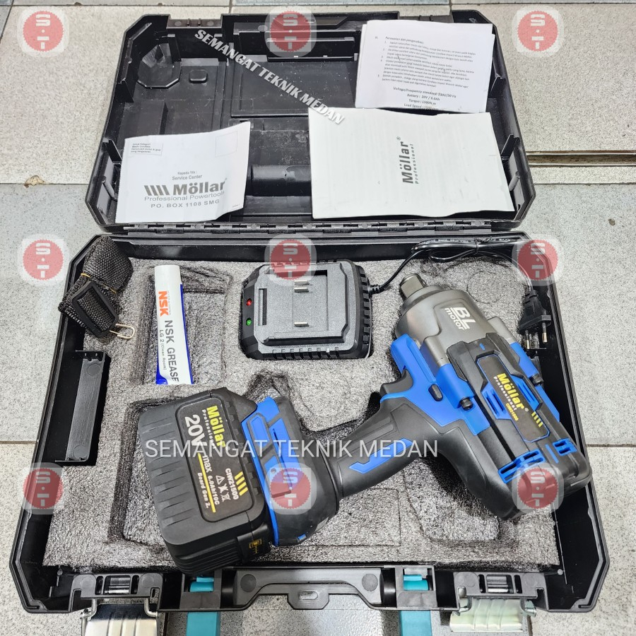 Jual CIW21500 CORDLESS BATERAI BUKA BAUT IMPACT WRENCH 3/4" 1500NM MOLLAR | Shopee Indonesia