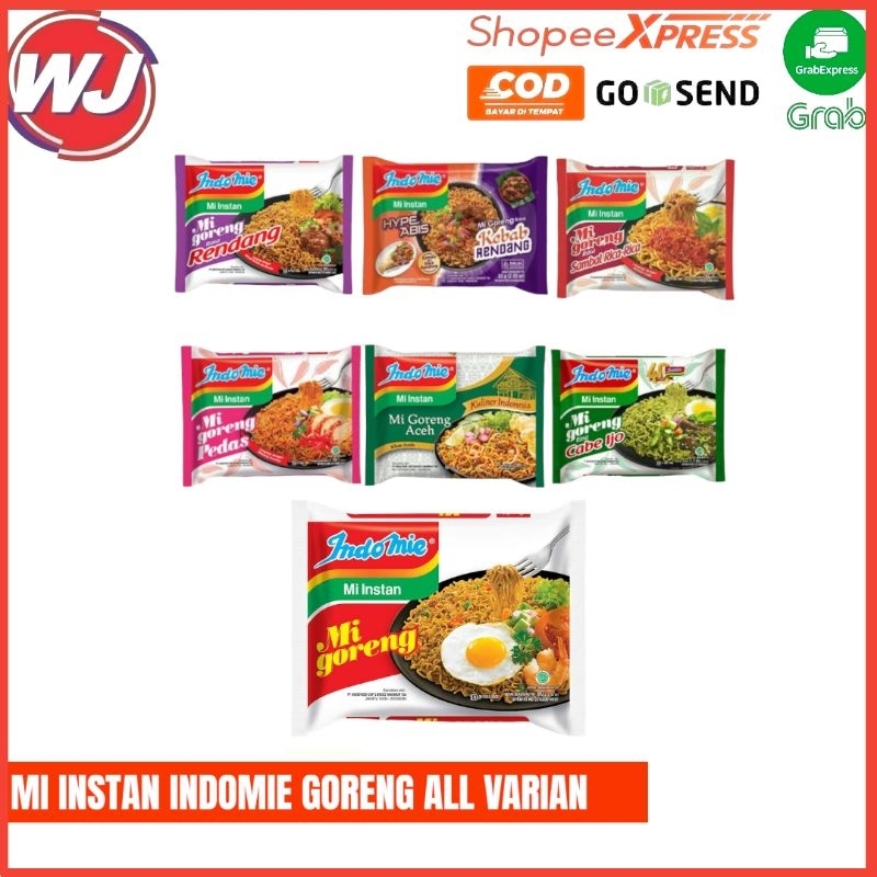 Jual INDOMIE GORENG ALL VARIAN 85 GR | Shopee Indonesia