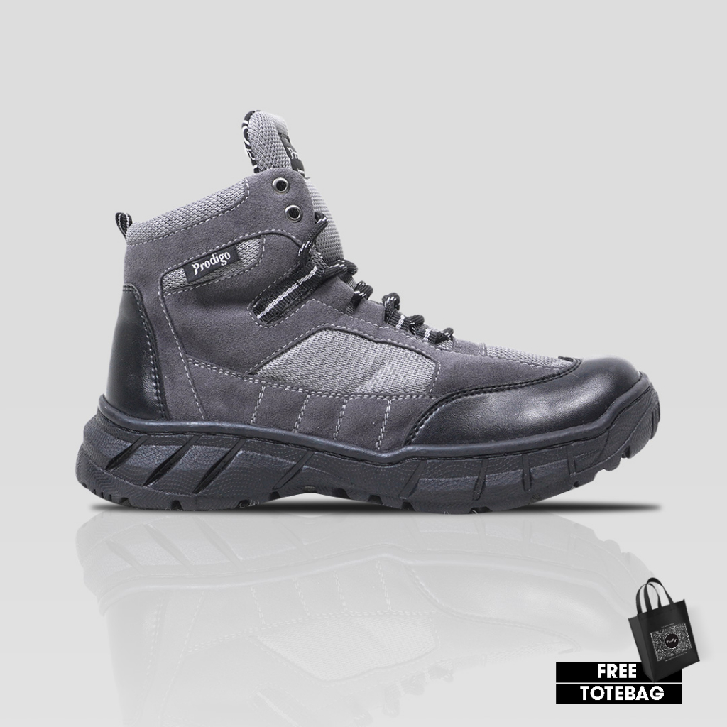 Jual Prodigo * Sepatu Hiking Pria Patuha Grey I Sepatu Olahraga Outdoor ...