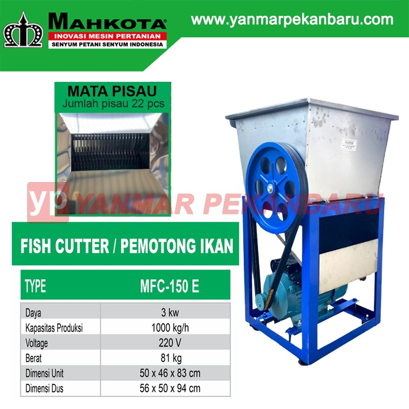 Jual Mesin Pemotong Ikan / Fish Cutter Machine MAHKOTA MFC 150 E | Shopee Indonesia