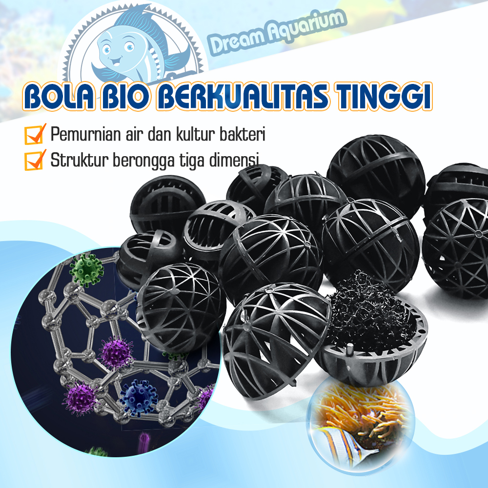 Jual Bio Ball / Bioball filter kolam bulat 3 CM harga murah | Shopee ...