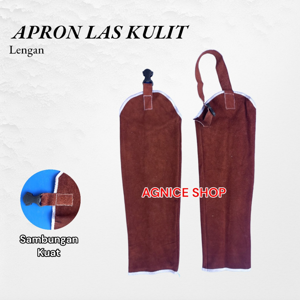 Jual Apron Las LENGAN Kulit Sapi Warna Cokelat | Shopee Indonesia