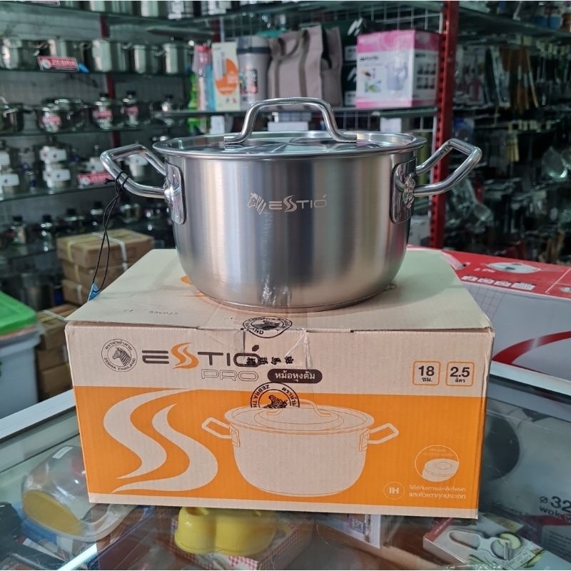 Jual 162231 Sauce Pot Estio Pro 18cm Panci Zebra SUS 304, Thailand ...
