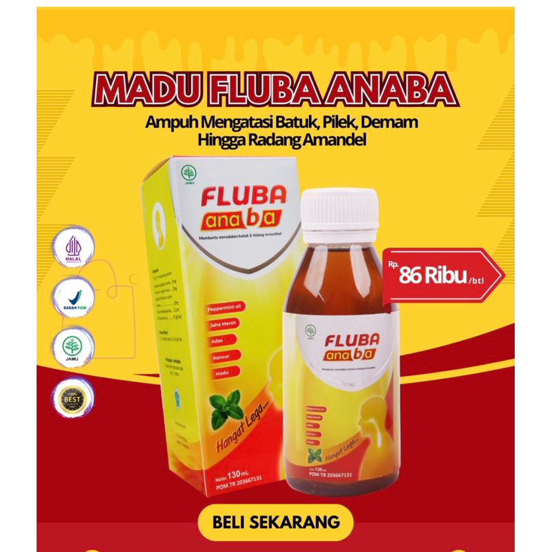 Jual FLUBA ANABA 130ml - 3x Lebih Ampuh Atasi Masalah Flu Batuk Anak ...