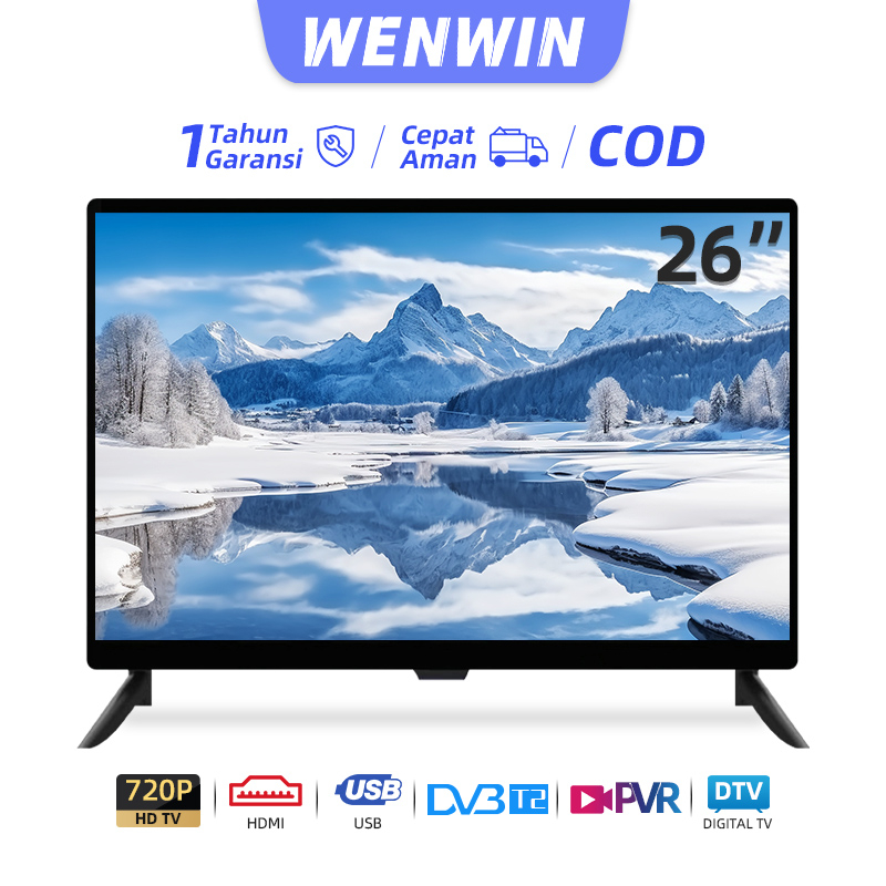 Jual WENWIN TV Digital 24 25 26 inch LED Ready Televisi Murah PC CCTV ...