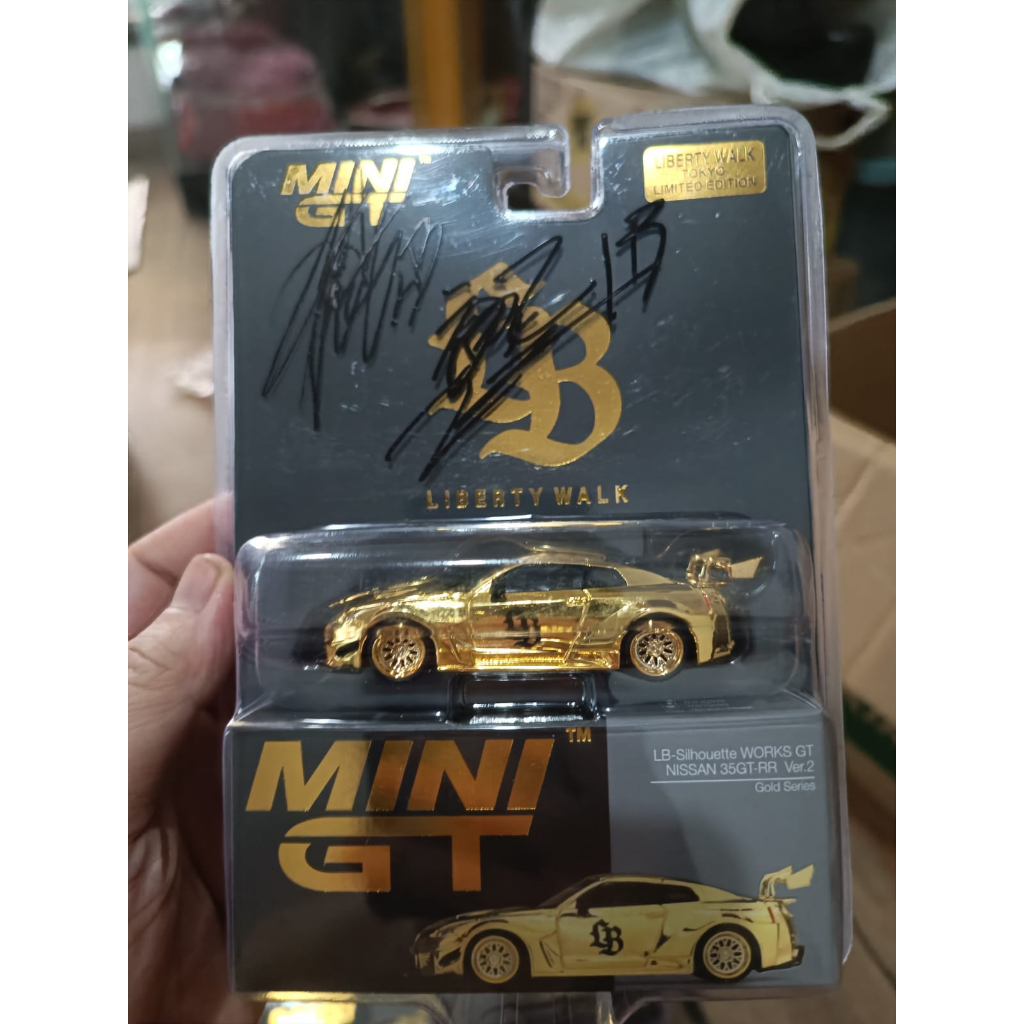 Jual Mini GT LBWK Nissan 35GT-R R35 Gold Tokyo Signature Wataru and ...